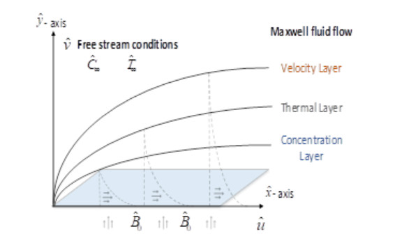 Application of Tri-layered RNN scheme for Maxwell model subject to MHD